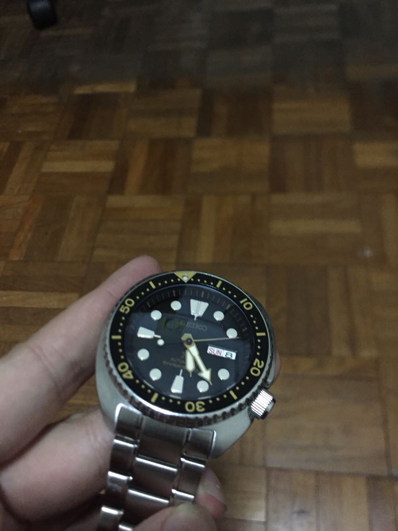 Seiko Gold Turtle/Bracelet/Sapphire Crystal, Men's Fashion, Watches ...