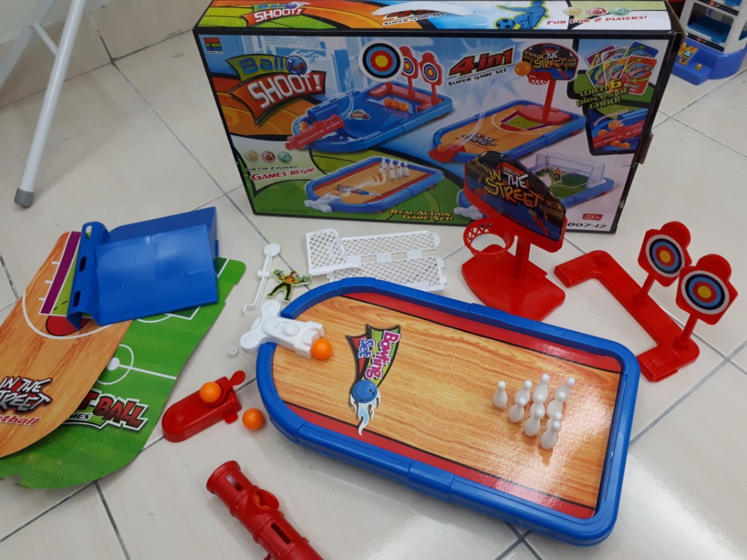 Ball shoot game set, Hobbies & Toys, Toys & Games on Carousell