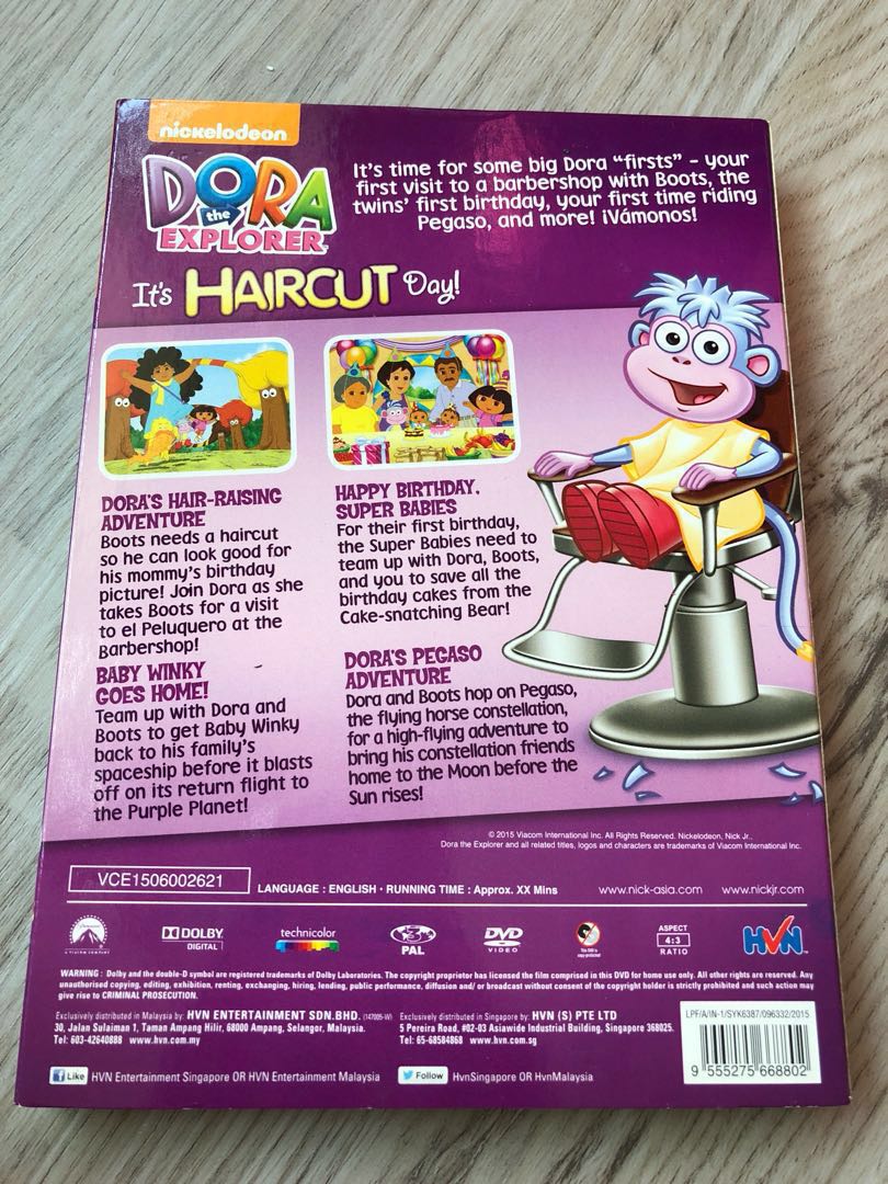 Dora Haircut day dvd, Hobbies & Toys, Books & Magazines, Children's ...