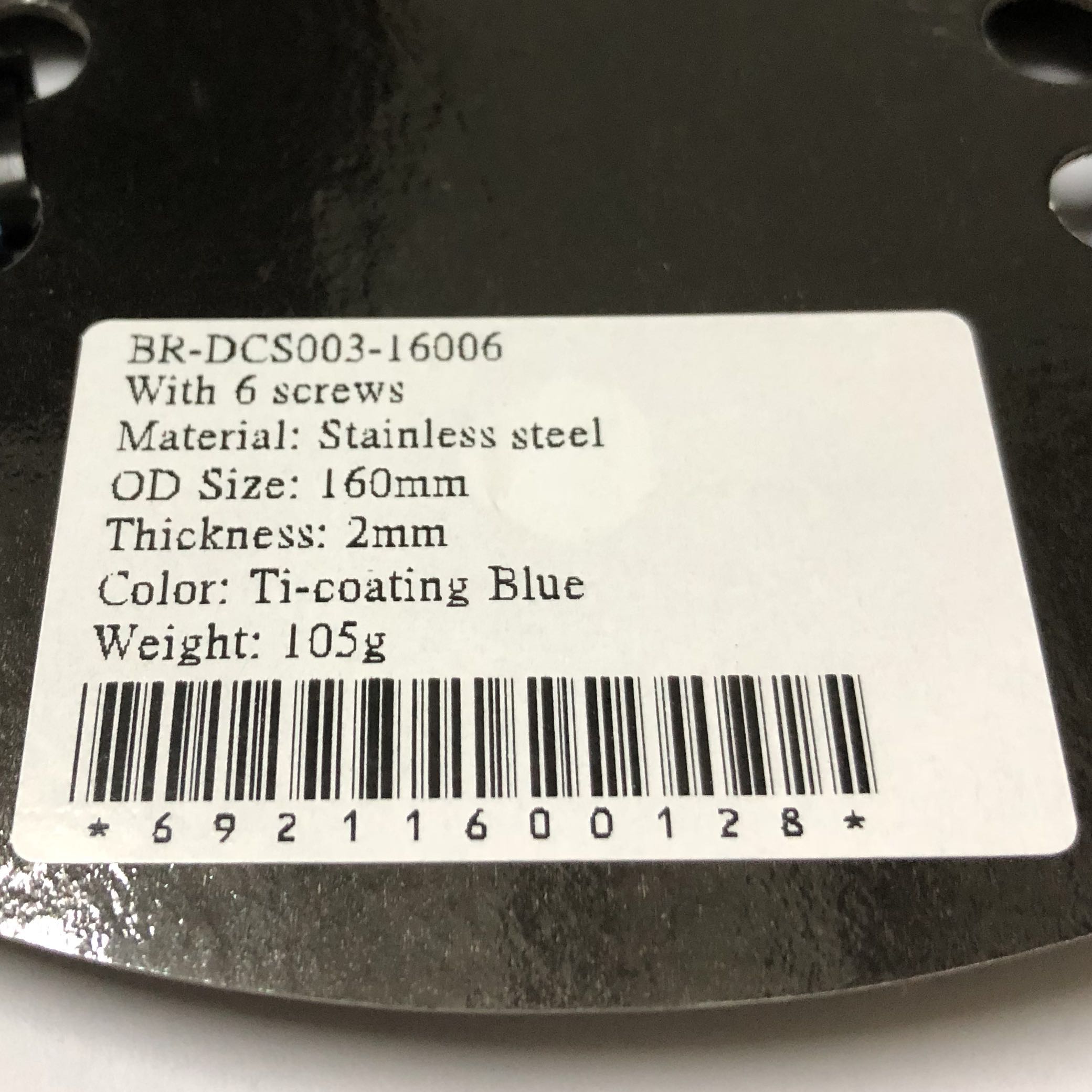 FOURIERS Blue Disc Rotors 160MM., Sports Equipment, Bicycles & Parts ...