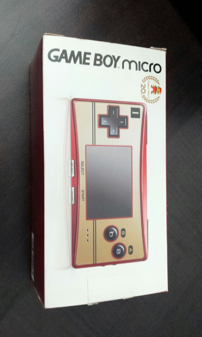 Gameboy micro 20th anniversary brand new, Video Gaming, Video Game ...