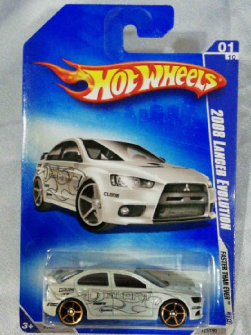 Hot Wheels KMART Faster than Ever '10 2008 Lancer Evolution (WHITE ...