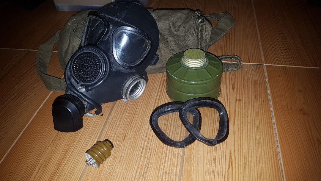 PMK-1 authentic Ukrainian/Soviet gas mask (FULL SET W/ GASMASK BAG ...