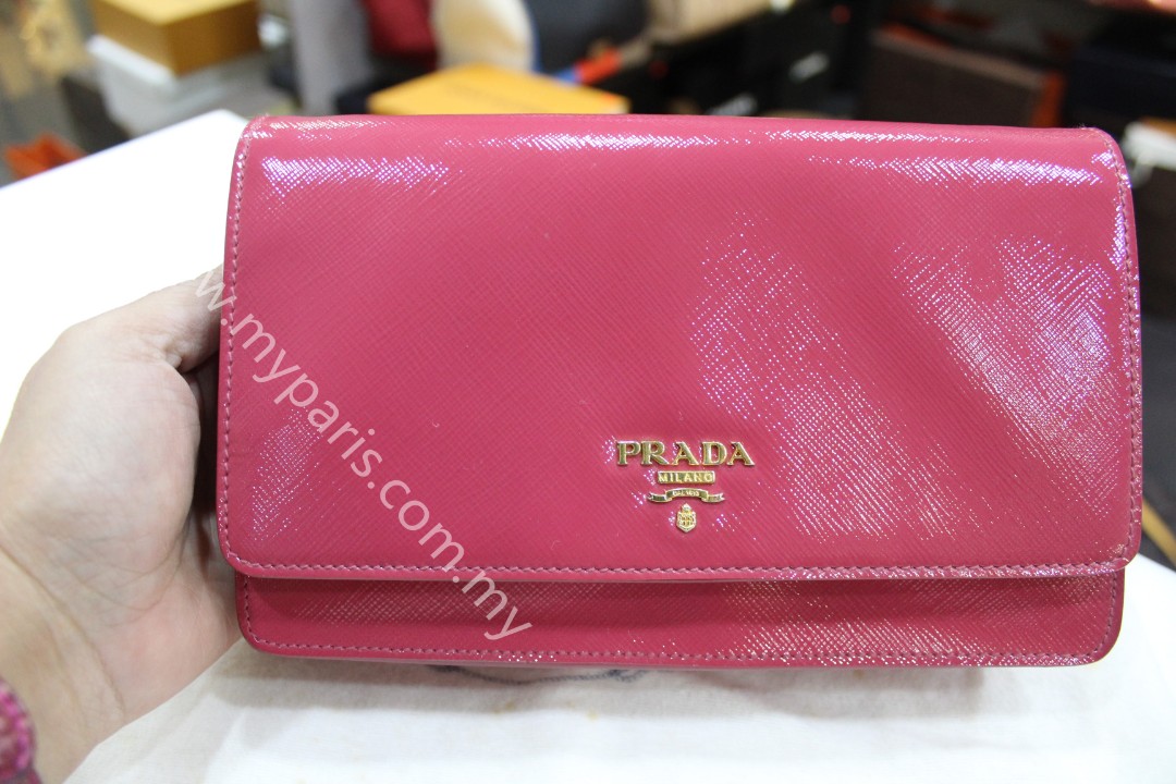 Prada BT1009 Peonia Saffino Venic Lux Crossbody Bag, Luxury, Bags ...