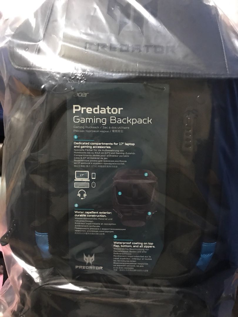 Predator gaming backpack, Men's Fashion, Bags & Wallets on Carousell