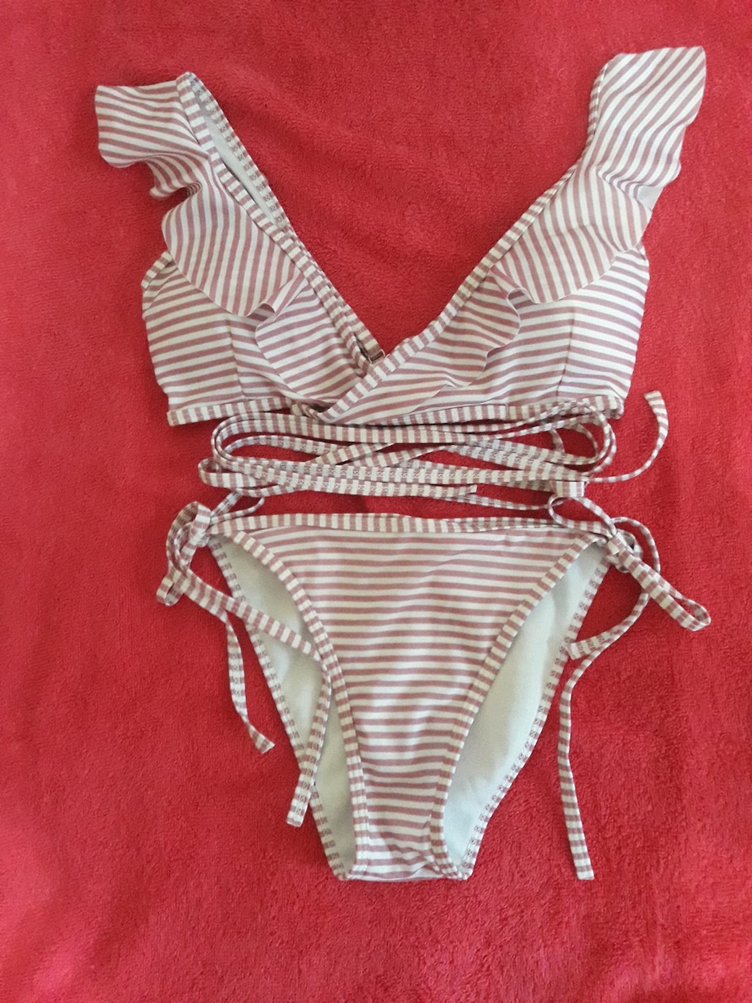 Ruffle Bikini, Women's Fashion, Swimwear, Bikinis & Swimsuits on Carousell