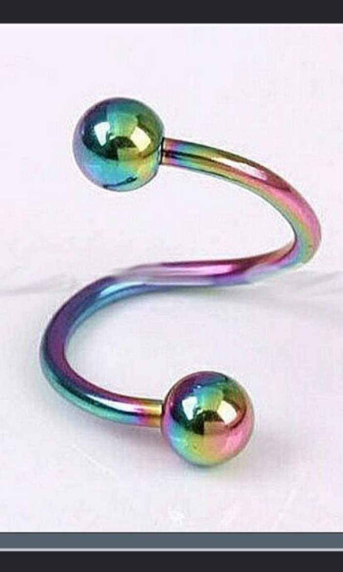 Twist Nose Lip Eyebrow Nipple Ear Bars Ring Stud stainlessl steel ...