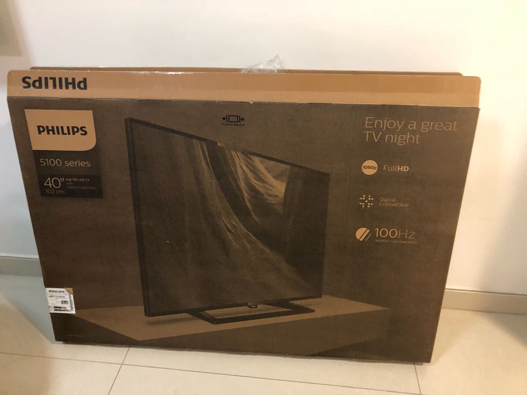 40-inch Philips Full HD LED TV with Smart box, TV & Home Appliances, TV ...