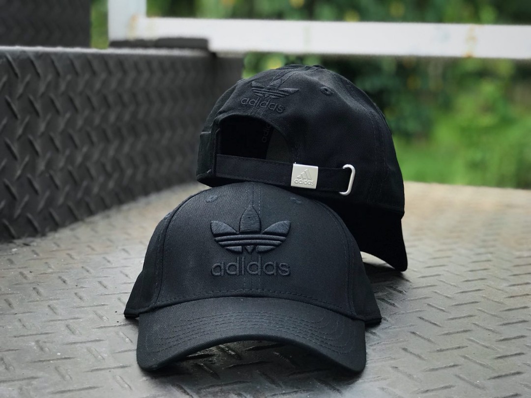 ADIDAS ALL BLACK COPY ORI, Men's Fashion, Watches & Accessories, Cap ...