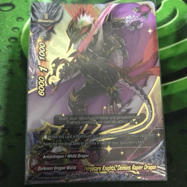 Buddyfight X-BT02A demons rapier dragon RRR, Hobbies & Toys, Toys ...