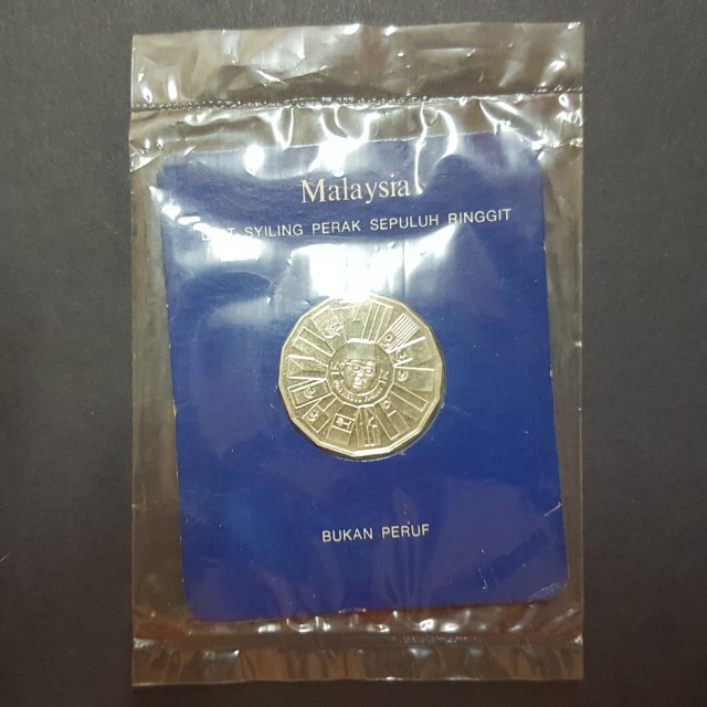 DUIT SYILING PERAK 10 RINGGIT, Hobbies & Toys, Collectibles ...