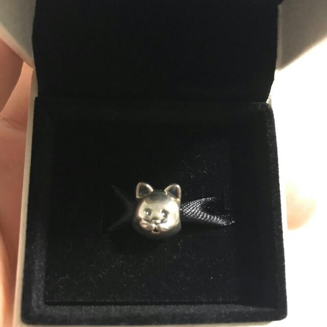 Pandora Gold/Silver Cat Face, Women's Fashion, Jewelry & Organisers ...
