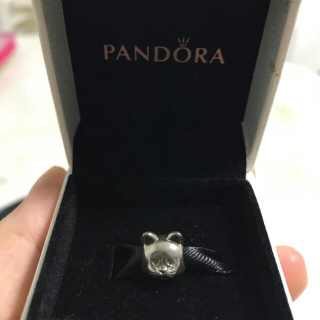 Pandora Gold/Silver Cat Face, Women's Fashion, Jewelry & Organisers ...