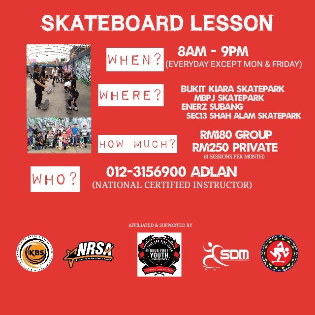 SKATEBOARD LESSON / CLASS, Sports Equipment, Sports & Games, Skates ...