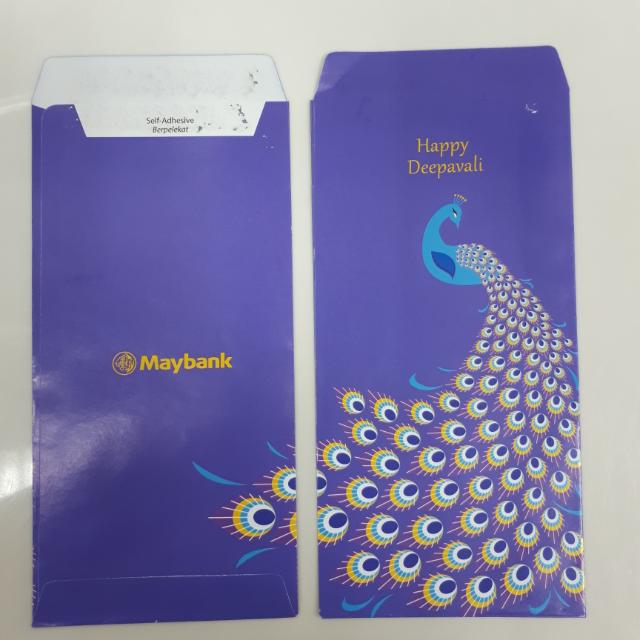 Angpao Packet Sampul Raya Deepavali Maybank, Hobbies & Toys, Stationery ...