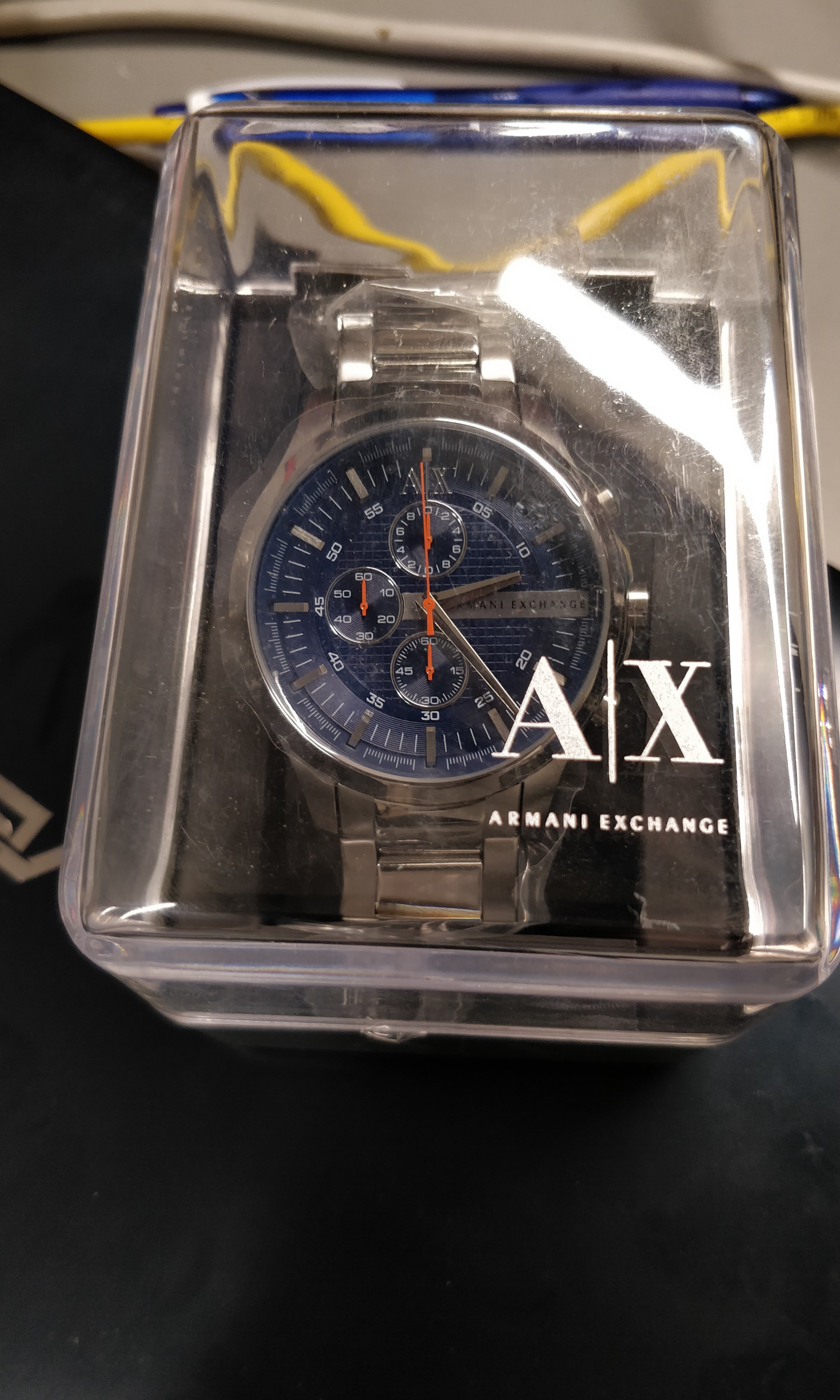 Armani Exchange AX2155 Blue Dial Chronograph, Mobile Phones & Gadgets ...