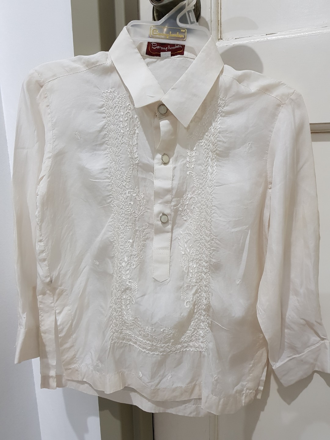 Barong Lumban and Freego Slacks for kids, Babies & Kids, Babies & Kids ...