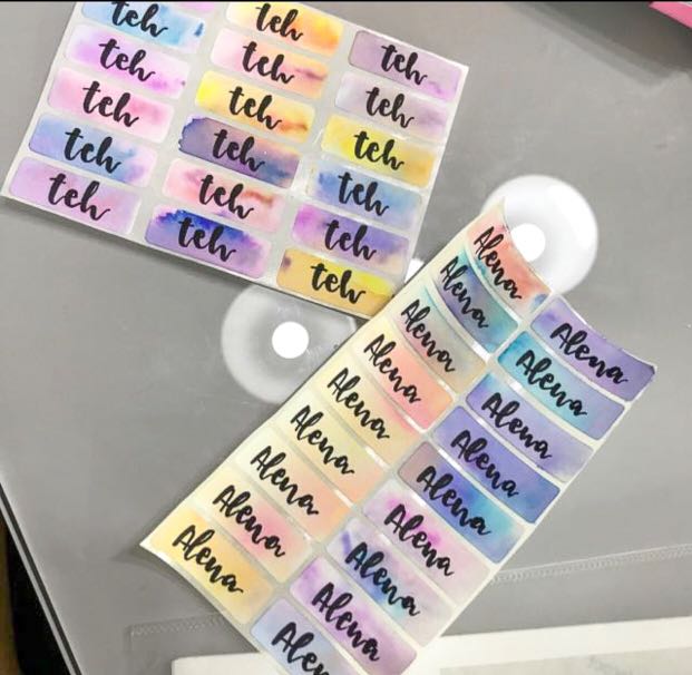 Calligraphy Name Stickers, Hobbies & Toys, Stationery & Craft, Art ...