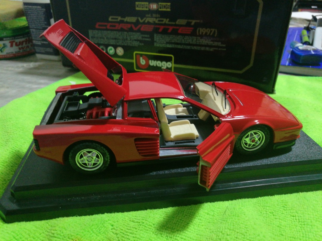 Ferrari Testarossa 1/24 bburago vintage diecast, Hobbies & Toys, Toys ...