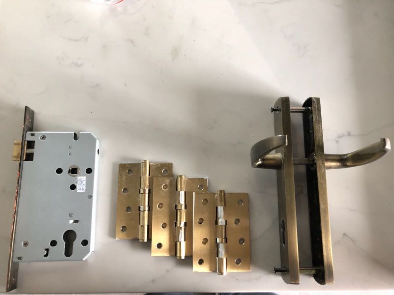 HDB Main Door Handle Set, Furniture & Home Living, Furniture, Other ...