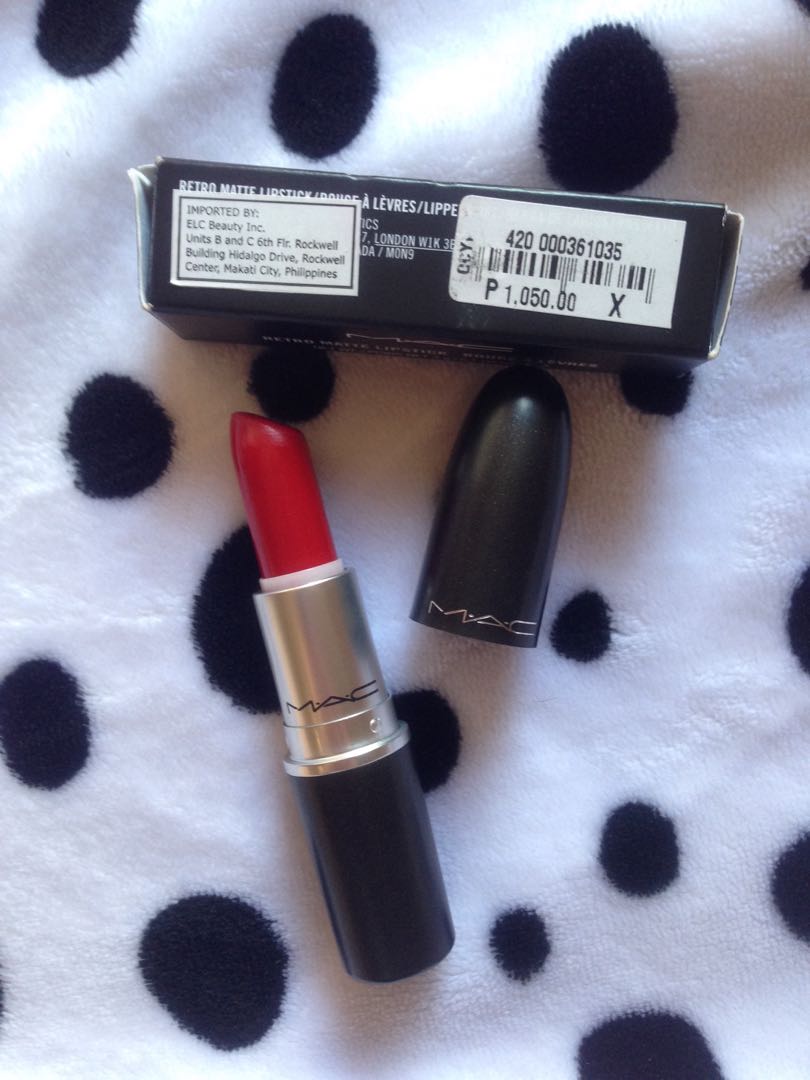 Mac Retro Matte Lipstick Ruby Woo, Beauty & Personal Care, Face, Makeup ...