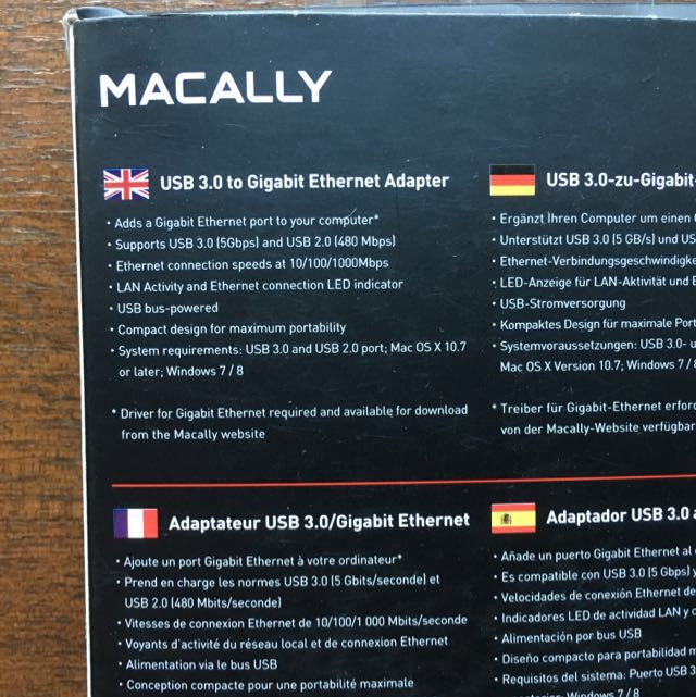 Macally Ethernet Adapter, Computers & Tech, Parts & Accessories, Cables & Adaptors on Carousell
