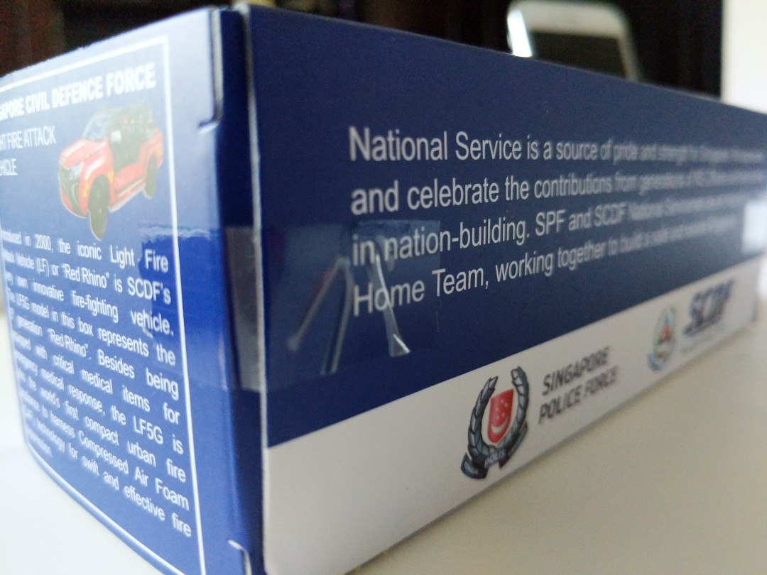 NS50 Singapore Police and SCDF LFAV Red Rhino scaled model, Hobbies ...