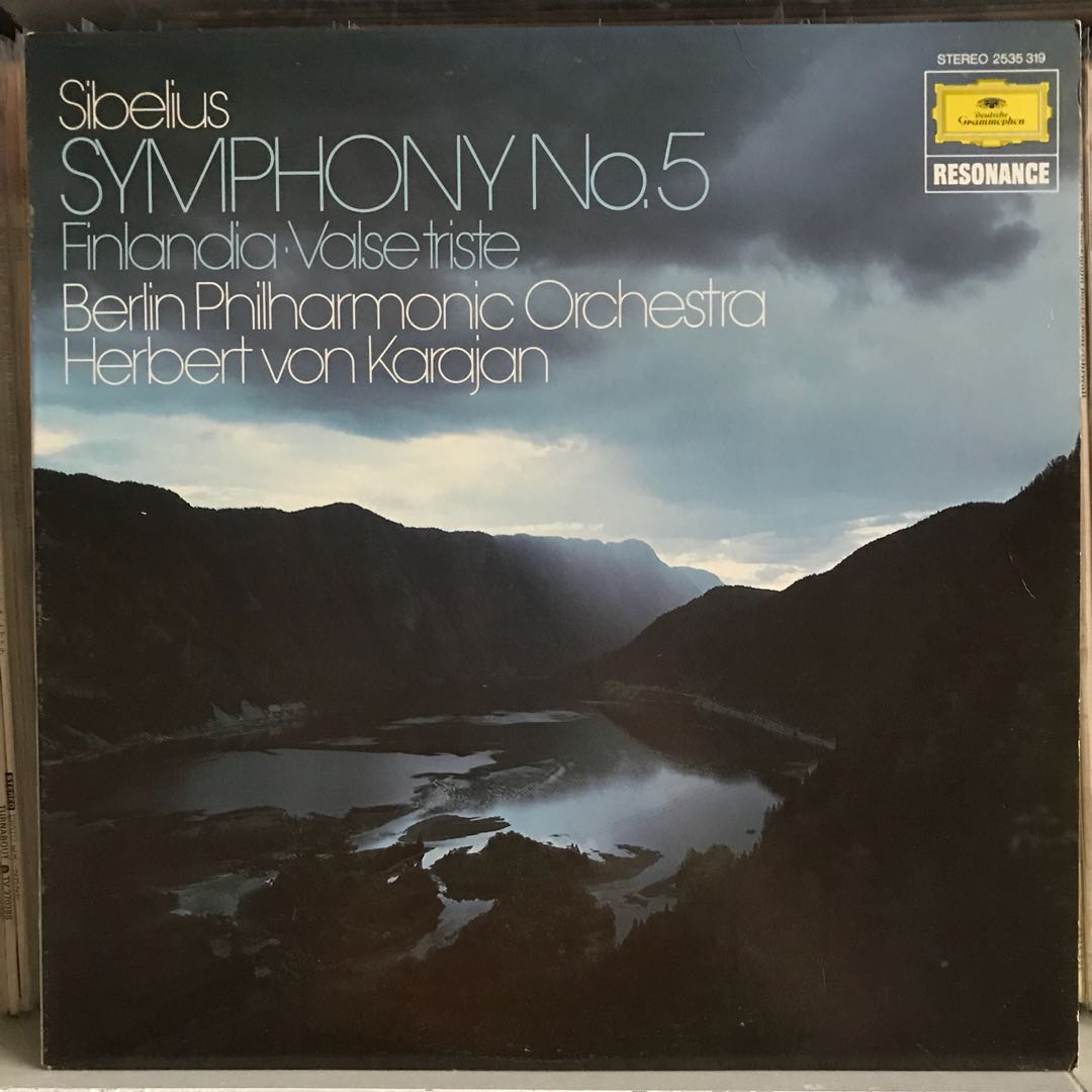 Sibelius Symphony 5 Finlandia Valse triste Karajan DG 2535319, TV & Home Appliances, TV ...