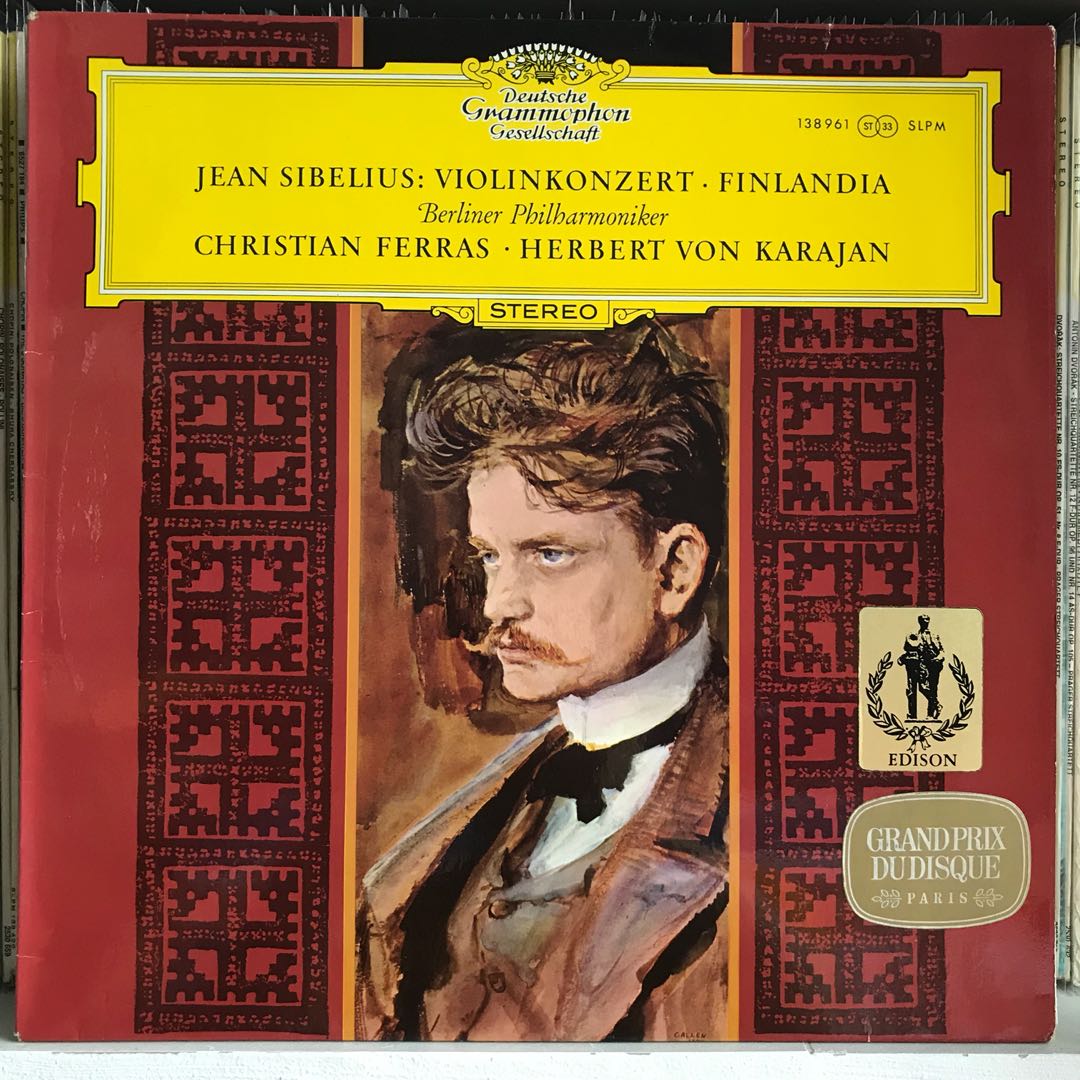 Sibelius Violin Concerto Finlandia Ferras & Karajan DG SLPM 138961, TV & Home Appliances, TV ...