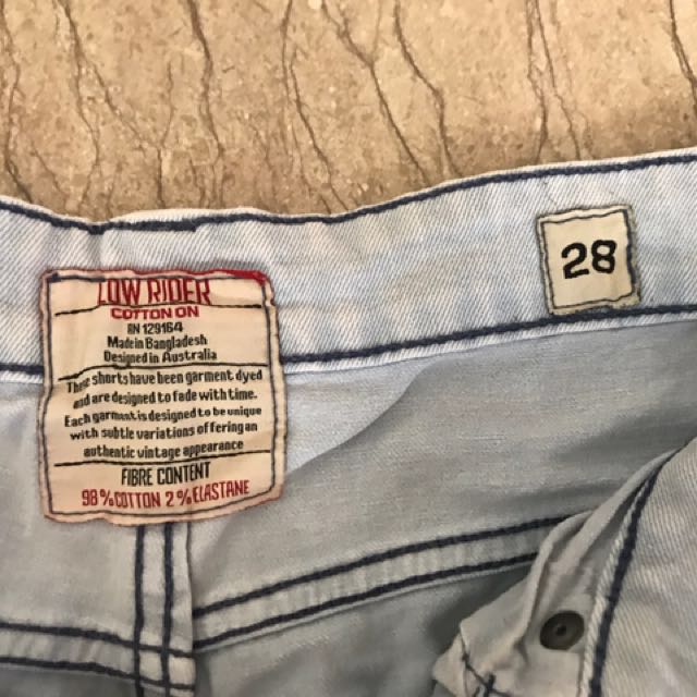 Rugged Cotton On Low-rider Shorts (Slim Fit), Men's Fashion, Bottoms ...