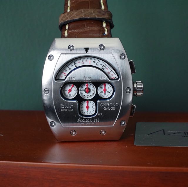 Rare Azimuth BMF Mecha 1 Chrono Gauge $1800, Men's Fashion, Watches on ...