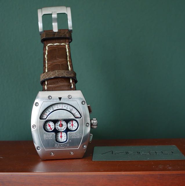 Rare Azimuth BMF Mecha 1 Chrono Gauge $1800, Men's Fashion, Watches on ...