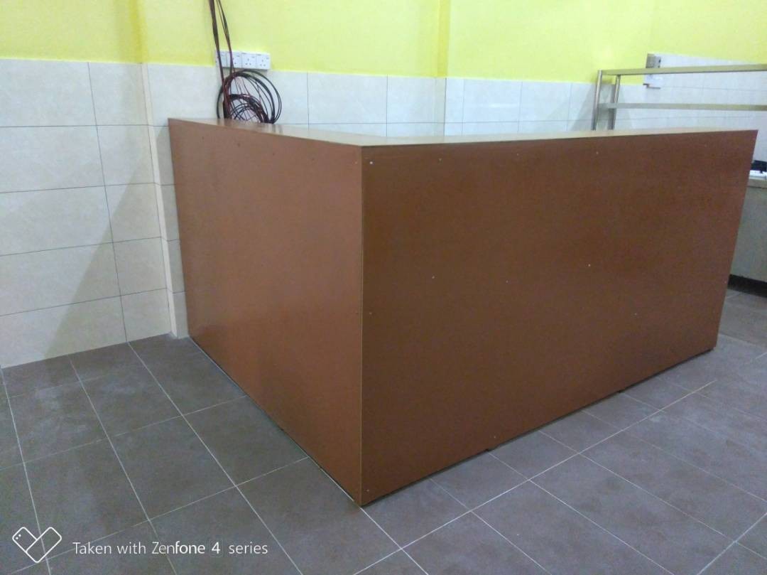 Restaurant L Shape Cashier Counter ( Boltless ) Custom Made, Furniture ...