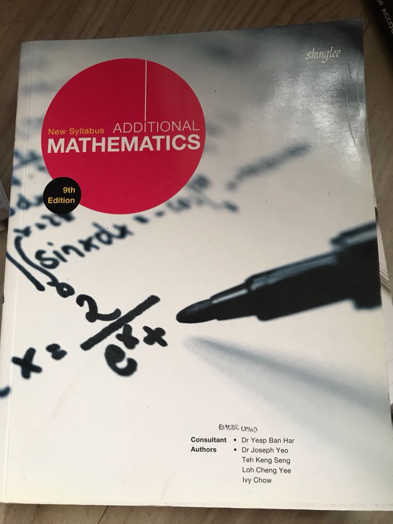 Secondary 3/4 Additional Mathematics, Hobbies & Toys, Books & Magazines ...