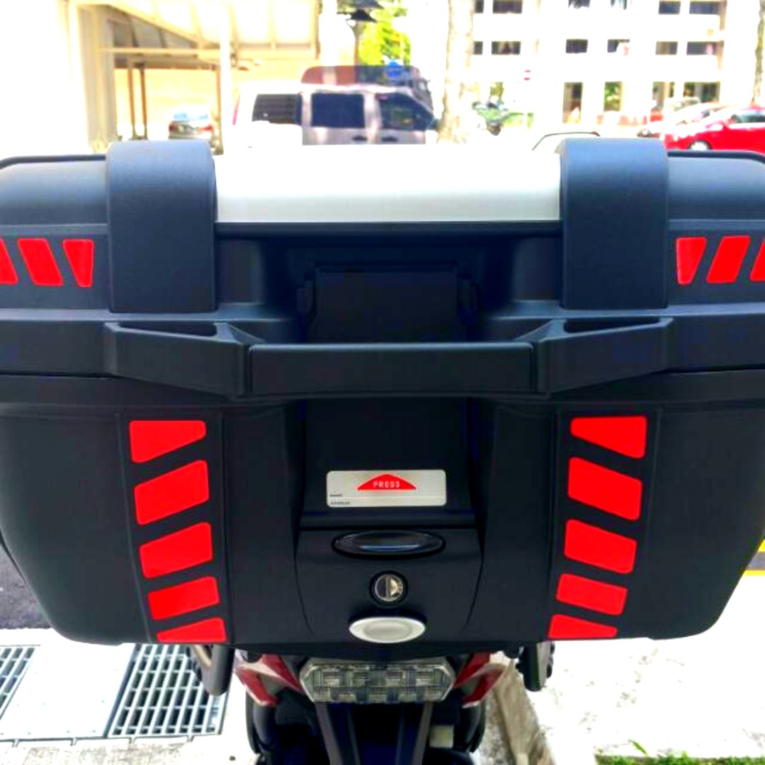 Top Case Reflective Stickers: Givi Trekker, Kappa K-Venture 52L Top Box ...