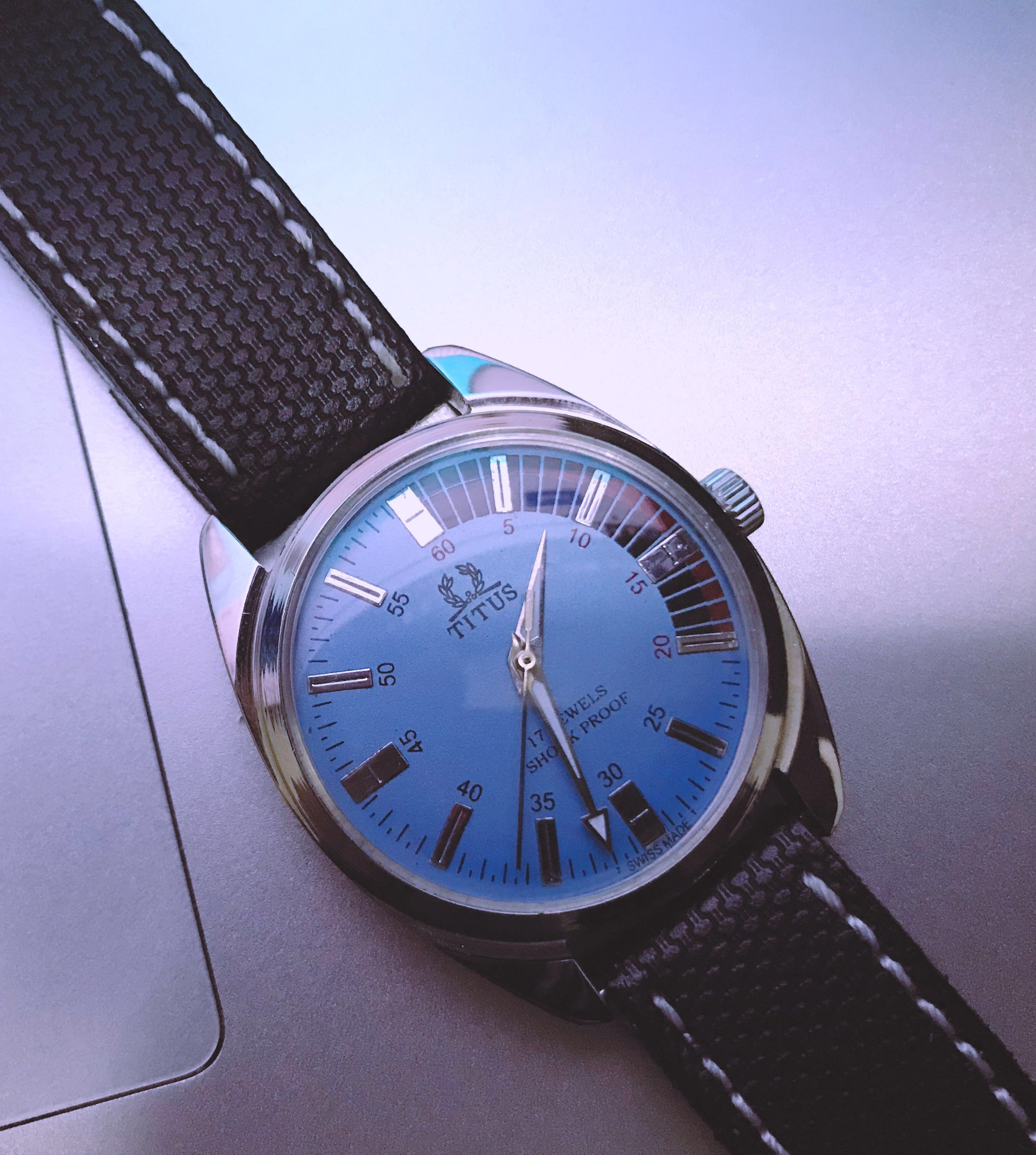 Vintage Titus Automatic military Watch., Luxury, Watches on Carousell