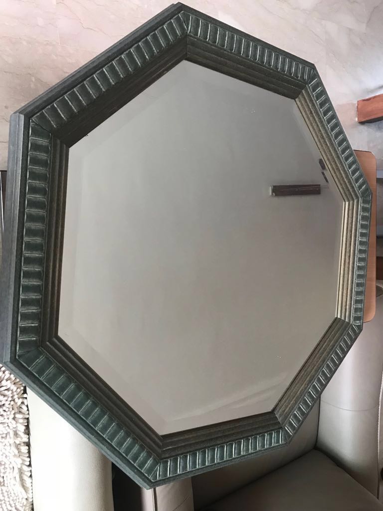 Antique-Like 8 sided Mirror, Furniture & Home Living, Home Decor ...