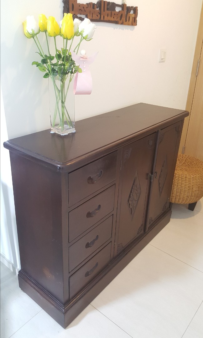 Balinese Sideboard in Solid Wenge Wood, Furniture & Home Living ...