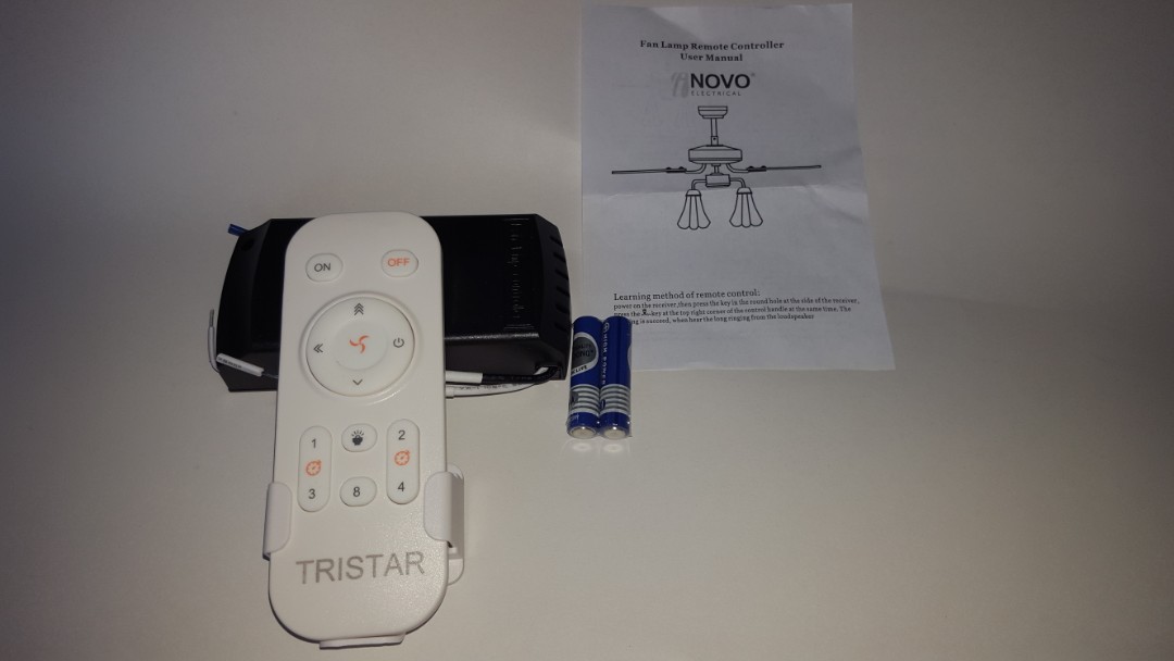 Fan Lamp Remote controller User Manual, Furniture & Home Living ...