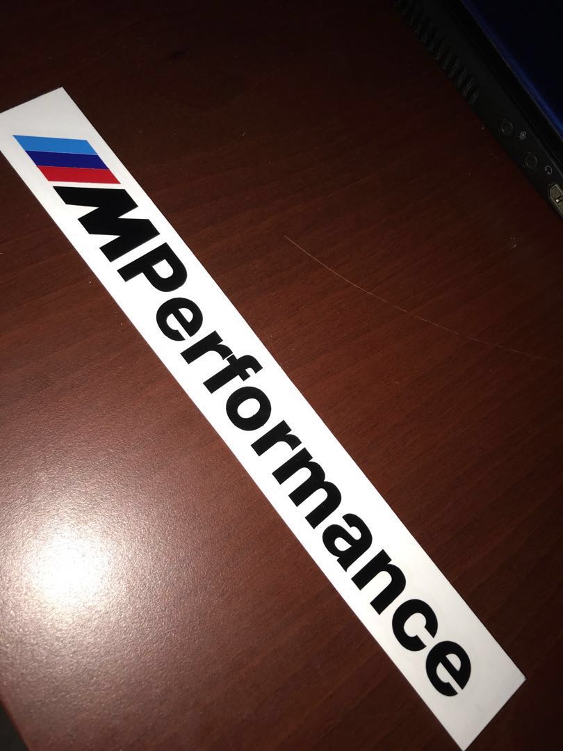 M performance sticker, Car Accessories, Accessories on Carousell