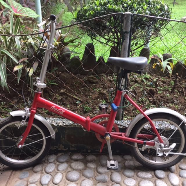 Red Coca cola Folding Bike, Sports Equipment, Bicycles & Parts ...