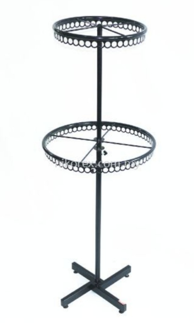 Round garment display rack, Furniture & Home Living, Furniture, Shelves ...