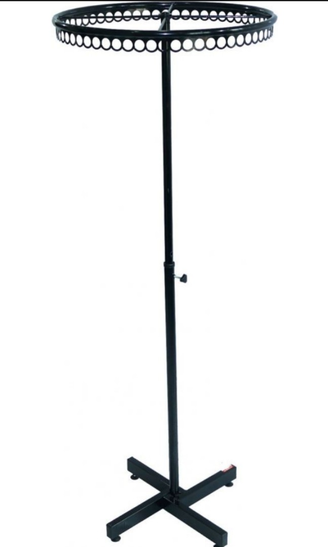 Round garment display rack, Furniture & Home Living, Furniture, Shelves ...