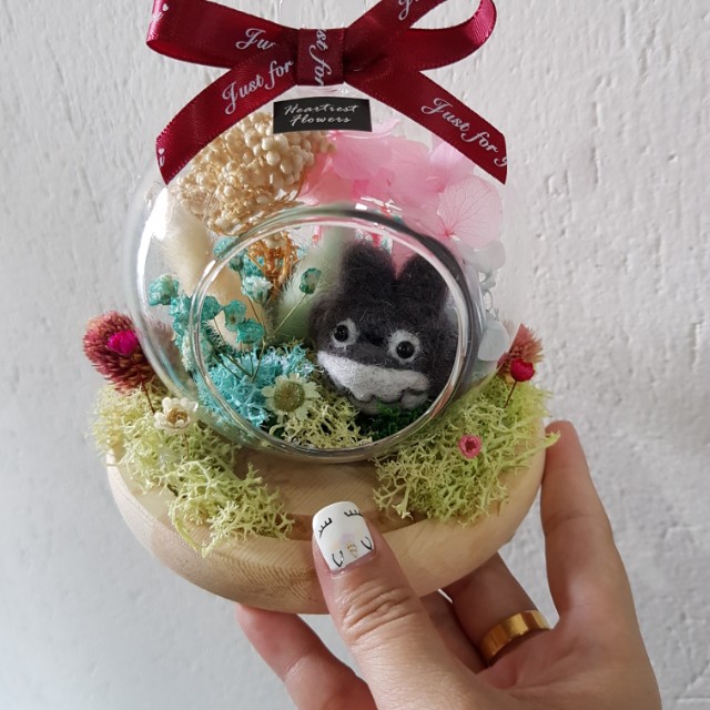 Totoro in cute jar, Hobbies & Toys, Stationery & Craft, Handmade Craft ...