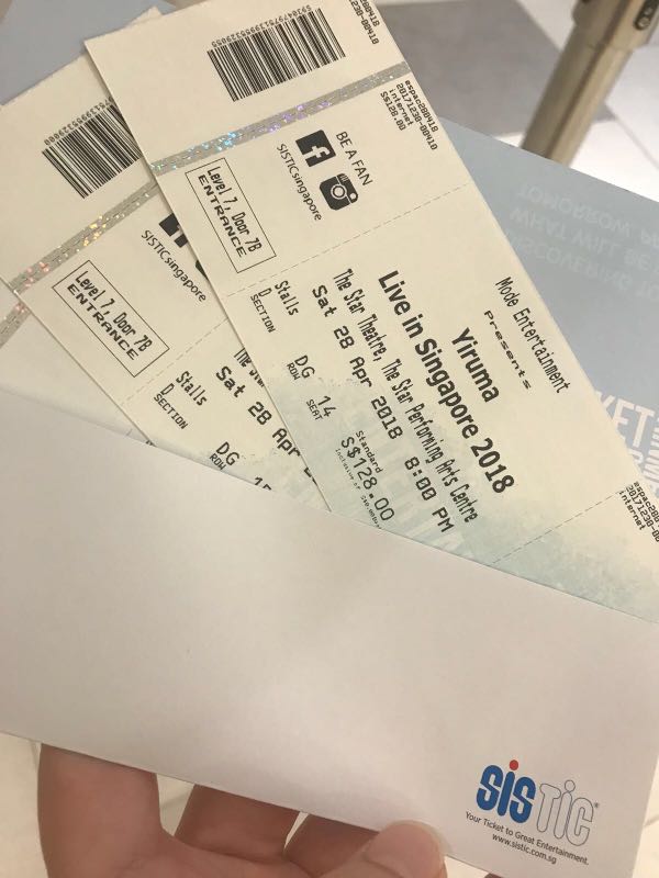 Yiruma Concert Ticket, Tickets & Vouchers, Event Tickets on Carousell