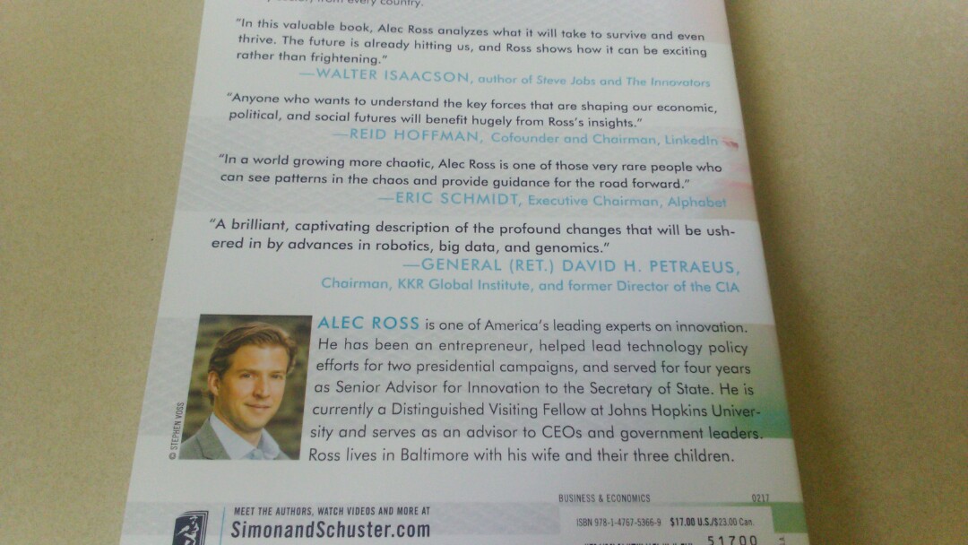 Brand new copy The Industries of the Future, Alec Ross, Hobbies & Toys ...