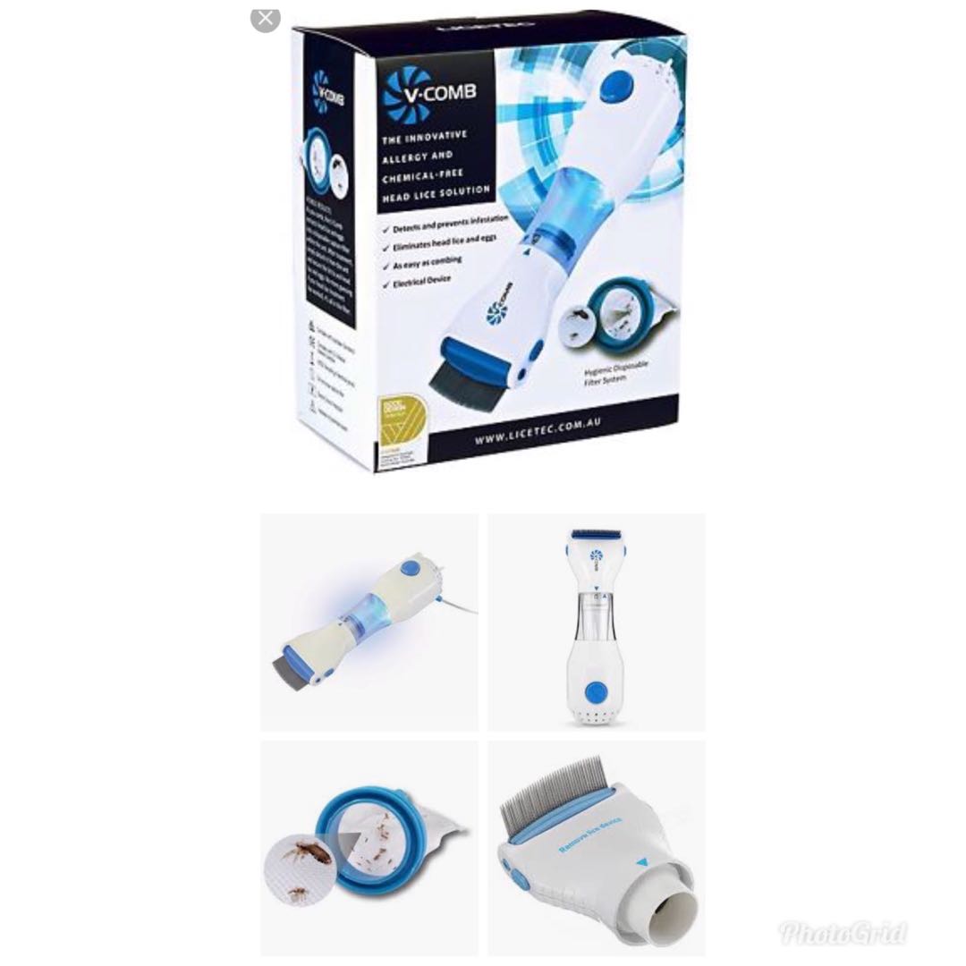 Electric Head Lice/Capture Licetec V-comb Chemical, Beauty & Personal ...