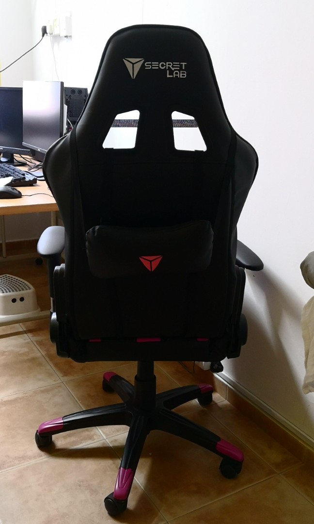 Gaming Chair Secret Lab Throne (pink), Furniture & Home Living ...