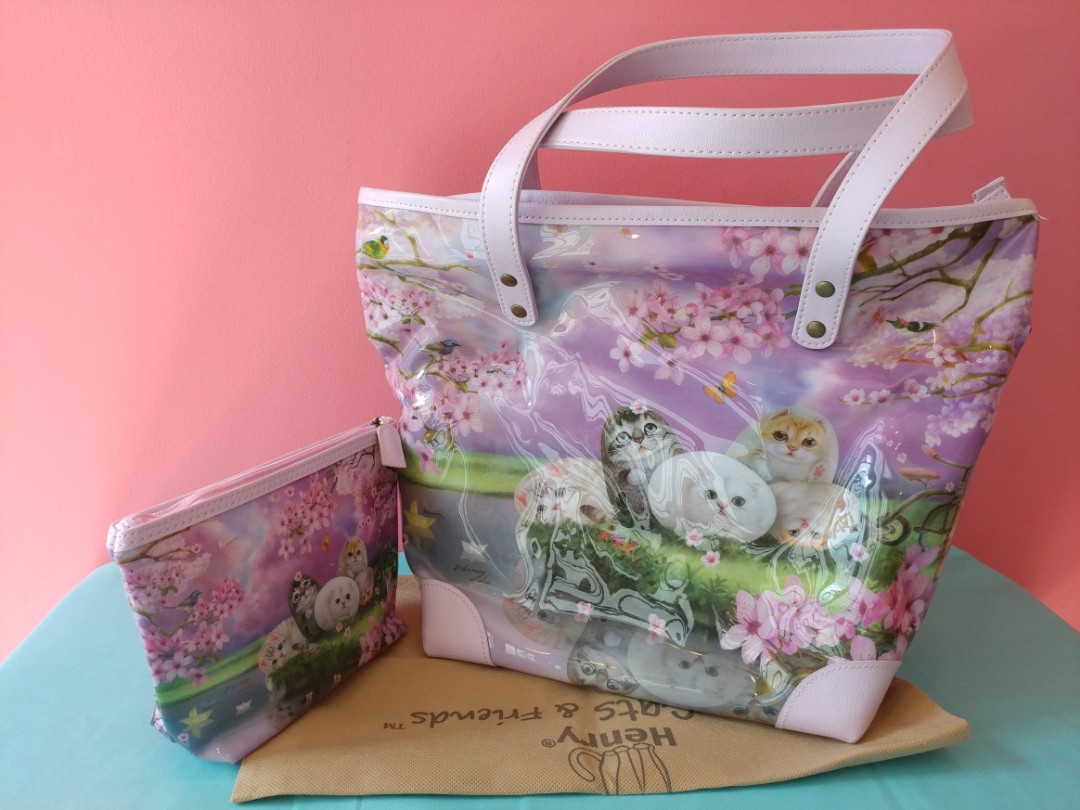 Henry Cats & Friends taiwan shoulder tote bag hello kitty sanrio san-x ...