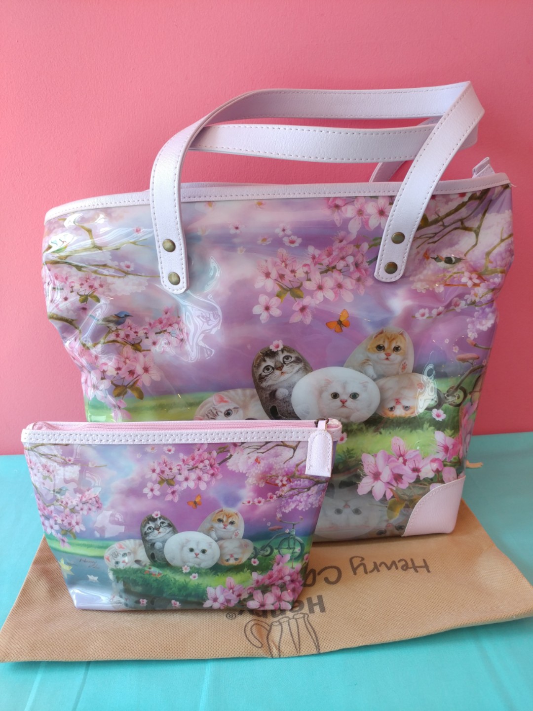 Henry Cats & Friends taiwan shoulder tote bag hello kitty sanrio san-x ...